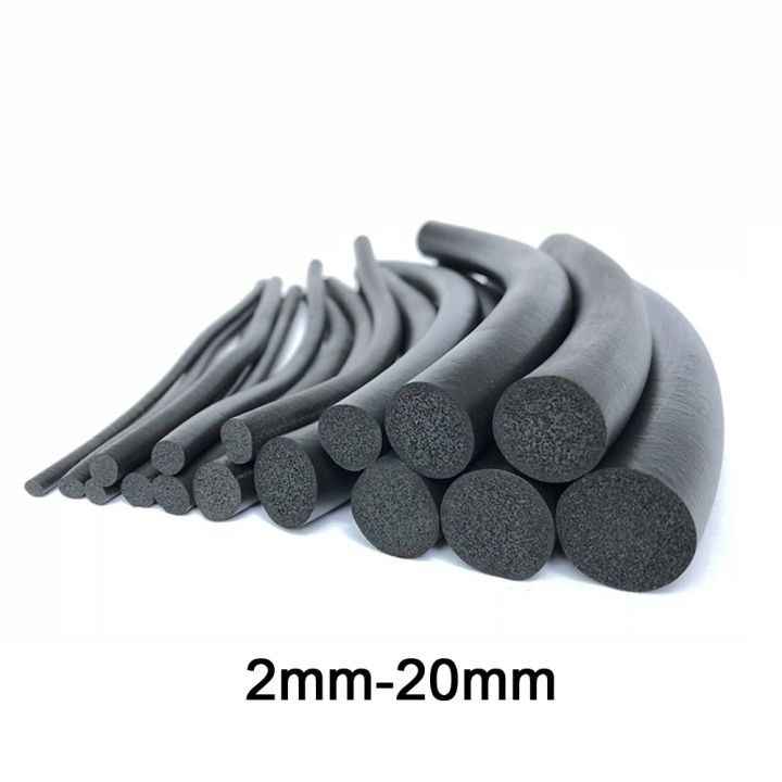 [Hot K] Black EPDM Rubber Foam Sealing Strip Round Sponge Cord Bar For Cabinet Door Seal 2/3/4/5 ...