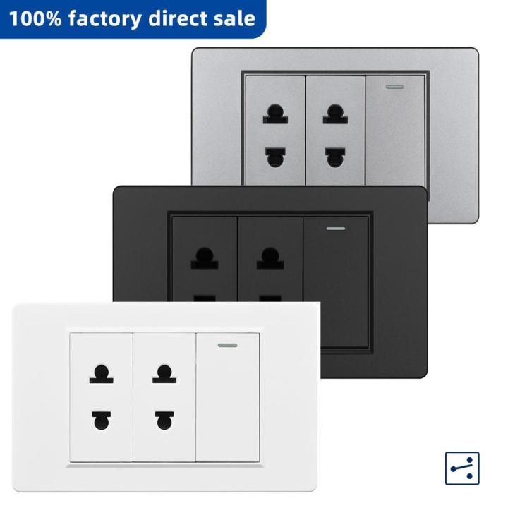 VISWE wall socket wall switch 1 gang switch 2 way switch socket with ...