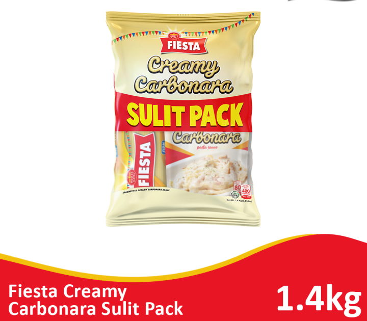 WHITE KING FIESTA CREAMY CARBONARA SULIT PACK (SPAGHETTI PASTA 700G ...