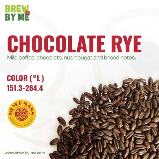 มอลต์ Chocolate Rye - Weyermann® Malt ทำเบียร์ | Lazada.co.th