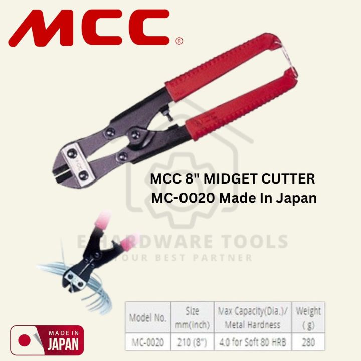 MCC 8" MIDGET CUTTER MC-0020 PLIER Made In Japan | Lazada