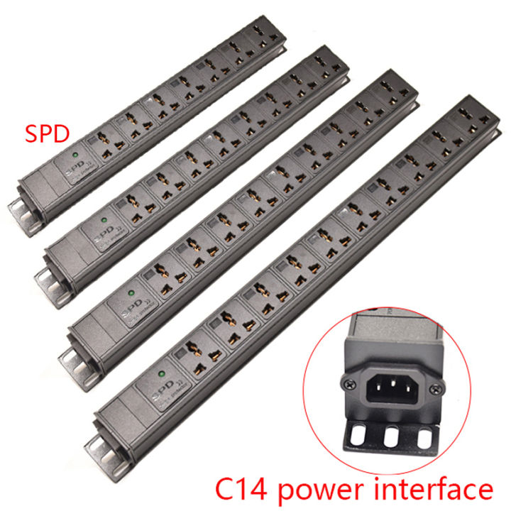 Universal Rack Mount Pdu Power Distribution Unit Pdu Power Strip 2 3 4 5 6 7 8 9 10 11 12 Slots
