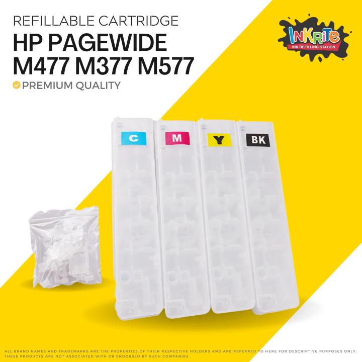 Inkrite Refillable Cartridge for HP PageWide Pro M477 M377 M577 | Lazada PH