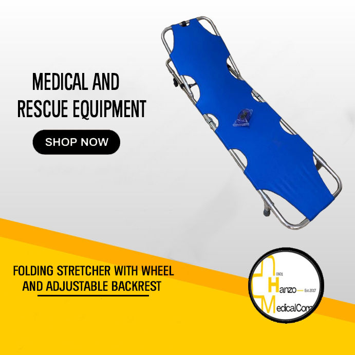 Folding Stretcher with wheels and adjustable backrest | Lazada PH