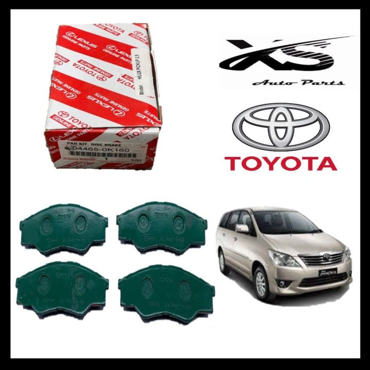 ( 100% GENUINE ) TOYOTA INNOVA TGN40 TGN140 TOYOTA FRONT BRAKE PAD 100% ...