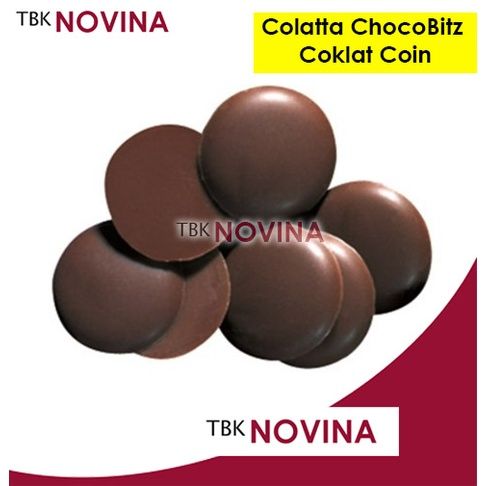 COLATTA DARK COMPOUND COIN Chocobitz Chocolate Coklat bulat Cokelat ...