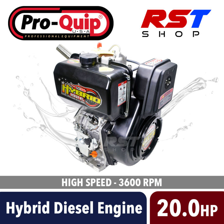 Pro-Quip 20HP Hybrid Diesel Engine Air and Water Cooled with Marine ...