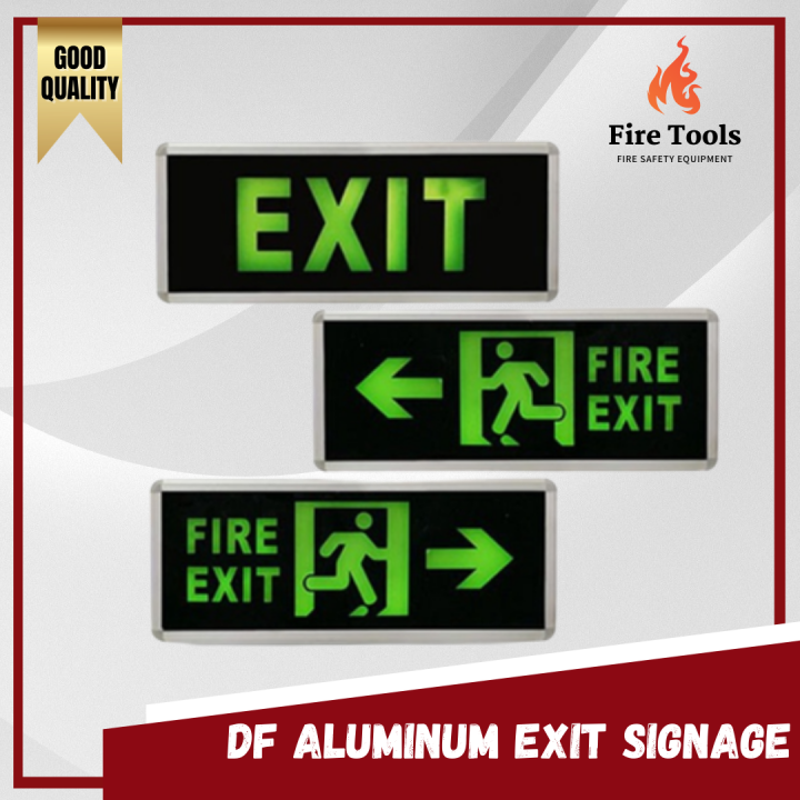 Double Face Exit LED Light Signage Emergency Exit Light Sign Fire ...