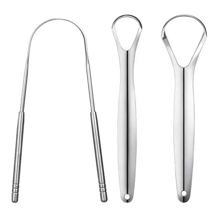 Stainless Steel Tongue Scraper Tongue Coating Remover Breath Tongue ... Stainless Steel Tongue Scraper Tongue Coating Remover Breath Tongue ...