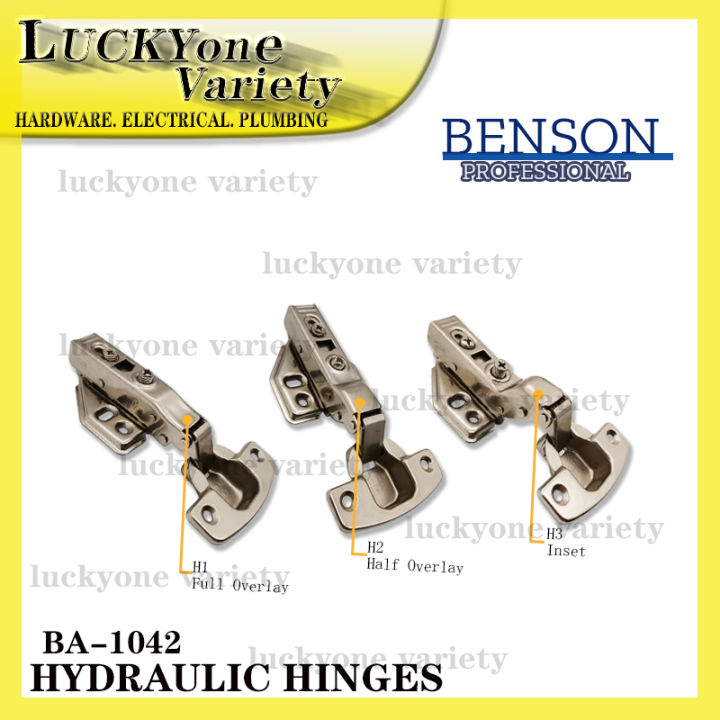 BA1042 Hydraulic soft close Concealed Hinges Regular for Cabinet DIY ...