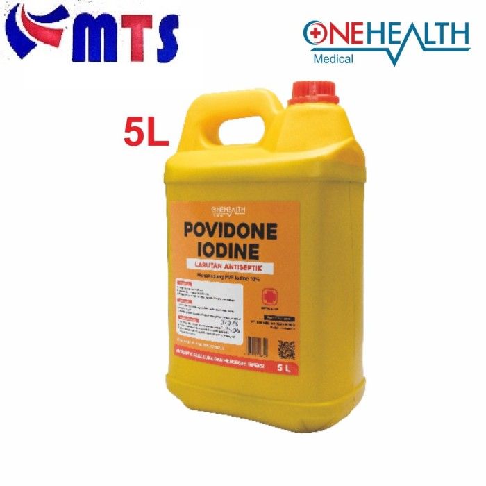 COD - Onehealth Povidone Iodine 5 Liter Obat Merah Antiseptik 5000 ml ...