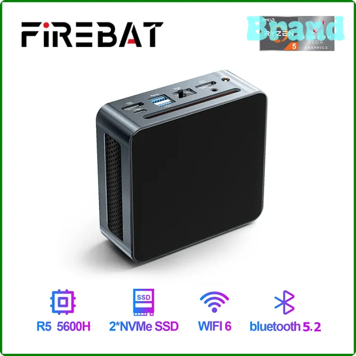 FREHE Firebat Mn56 Mini Pc Gamer Amd Ryzen 5 5600H Ddr4 Nvme Ssd ...