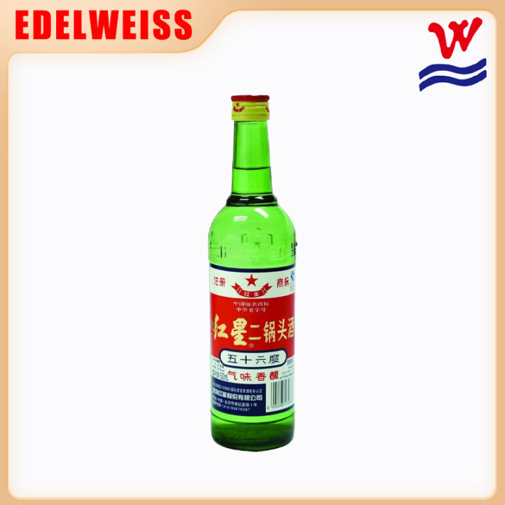 Red Star ErGuoTou Baijiu 56%vol 500ml Authentic Chinese Strong Aroma ...