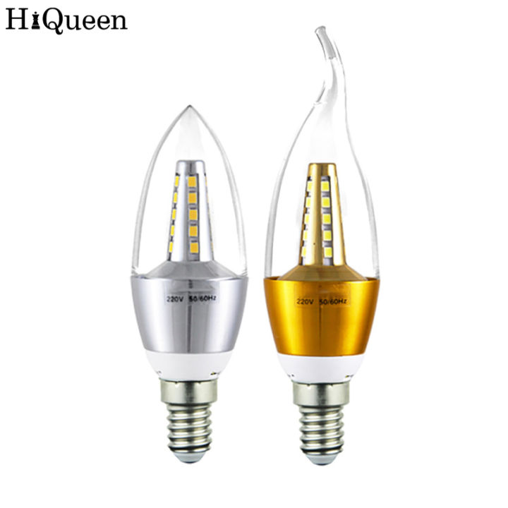 Hiqueen E14 dẫn bóng đèn Ngô 7W 220V E14 cơ sở candelabra bóng đèn 360 ...