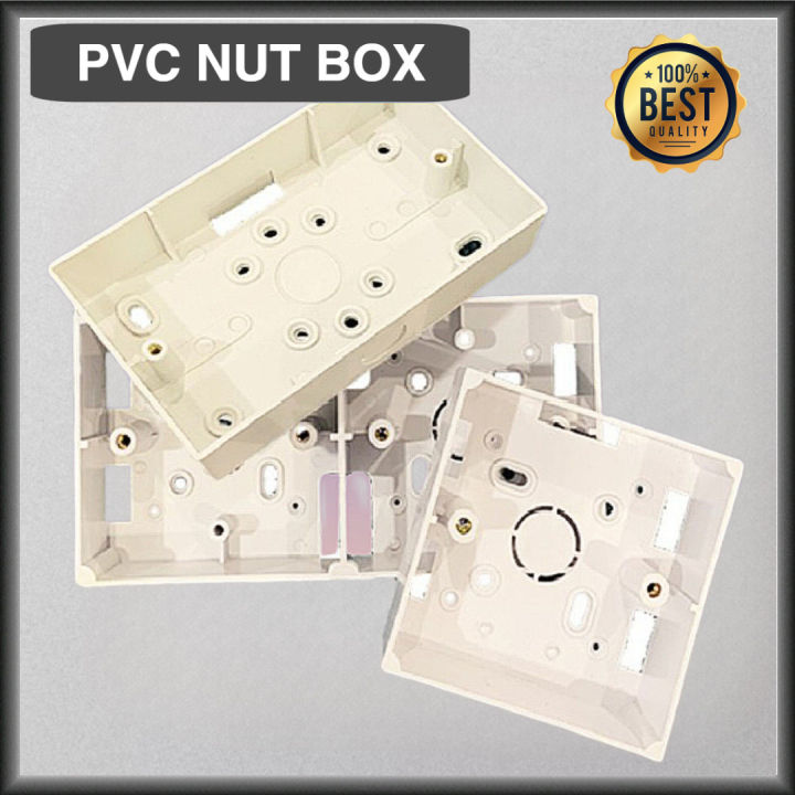 PVC Box Surface Type Nut Box/ Electrical Box/ Base 3x3 / 3x7 / 3x10 ...