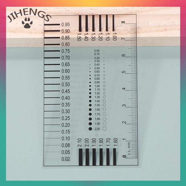 JIHENGS Measuring Pass Badge Gauge Stain Card Point Gauge Wire Gauge ...