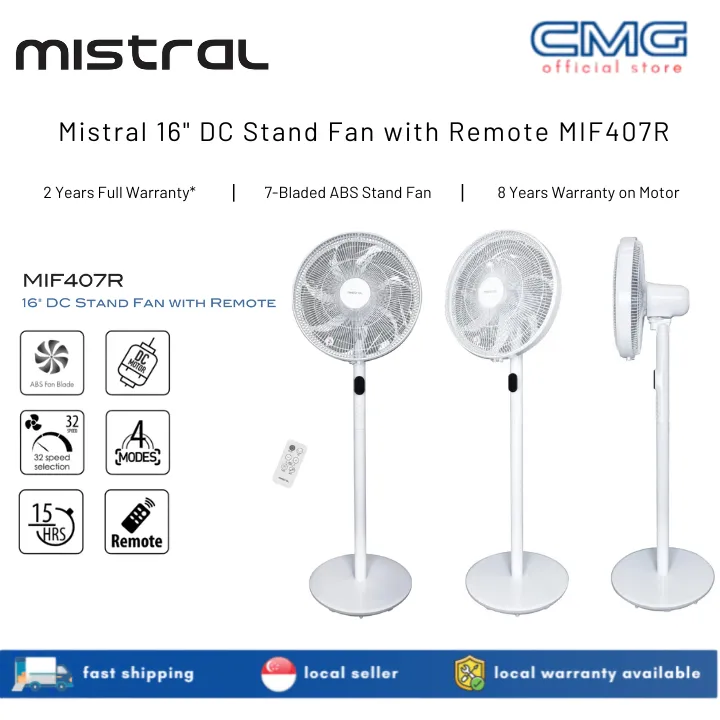 Mistral 16" DC Stand Fan with Remote MIF407R | Lazada Singapore