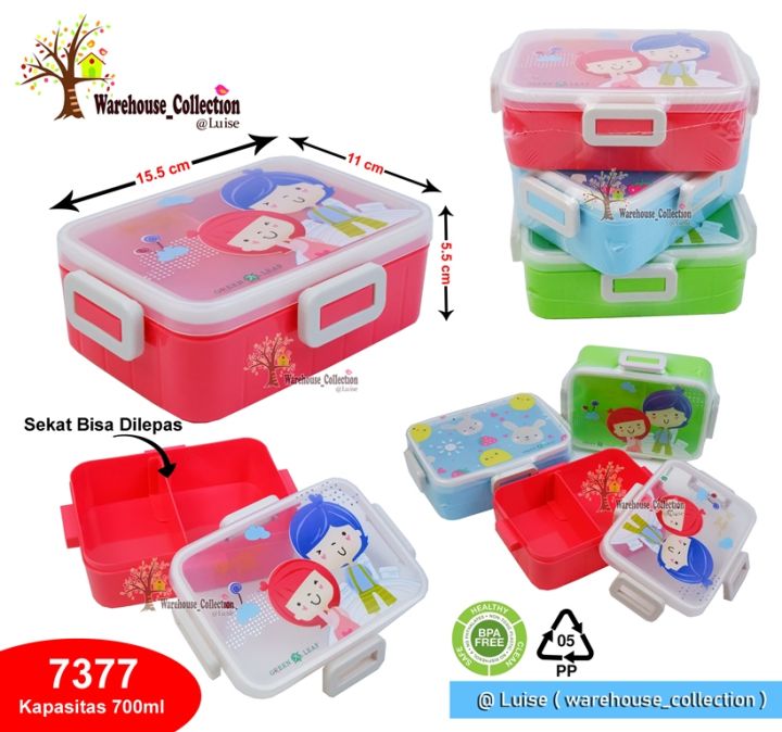 TEMPAT BEKAL ANAK / LUNCH BOX LUCU / TEMPAT NASI / KOTAK BEKAL SEKOLAH ...