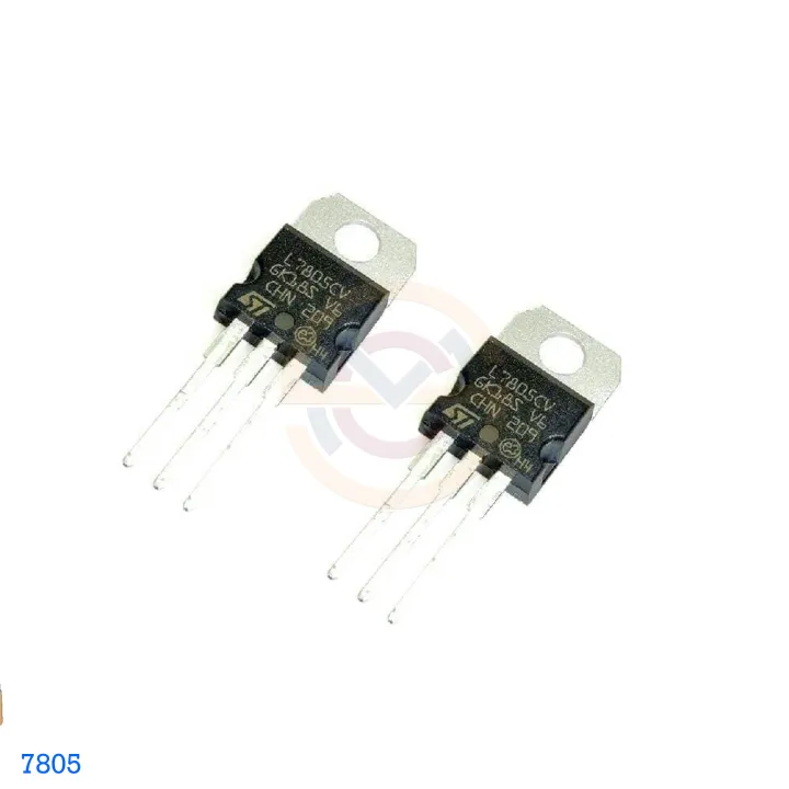 2 Pcs L7805CV LM7805 L7805 7805 Regulator Voltase IC 5 Volt 1,5A DIP TO ...