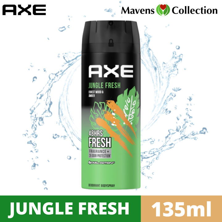AXE 135ml Deodorant Body Spray JUNGLE FRESH 48H Fresh by Mavens ...