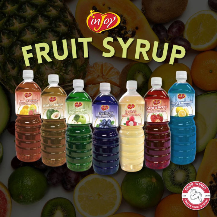 Injoy Fruit Flavored Syrups 1.3kg for desserts and drinks | Lazada PH