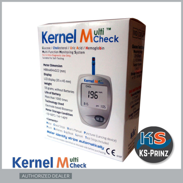 ET-301 Kernel 3-in-1 Multi Check Meter for Testing Levels of Glucose ...