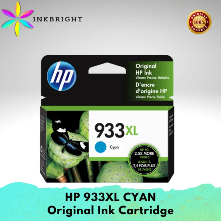 HP 933XL CYAN ORIGINAL Ink Cartridge ( HP933XL 933 HP933 ) | Lazada PH