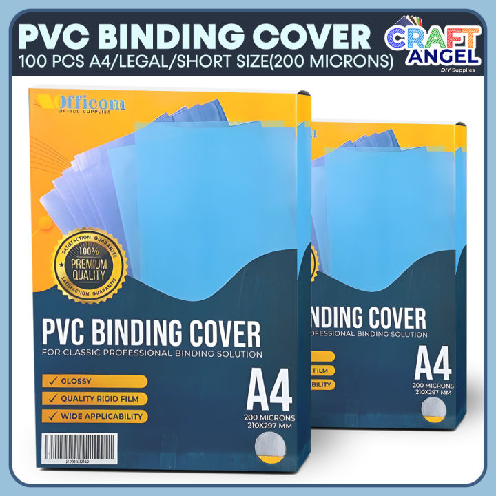 PVC Binding Cover School Supplies Binder Refillable 100pcs Blue 200 ...