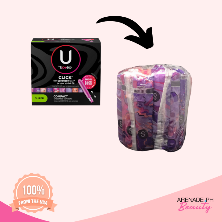 U by Kotex Compact Unscented Tampons Super - 32 Count | Lazada PH