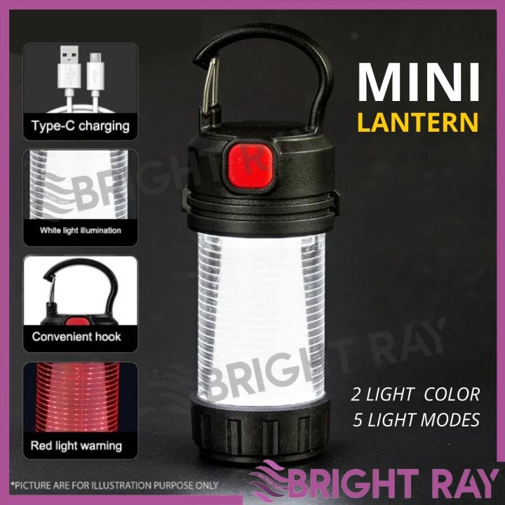 Mini Camping Lantern TYPE-C Charging Portable LED Camping Lanterns Mini ...