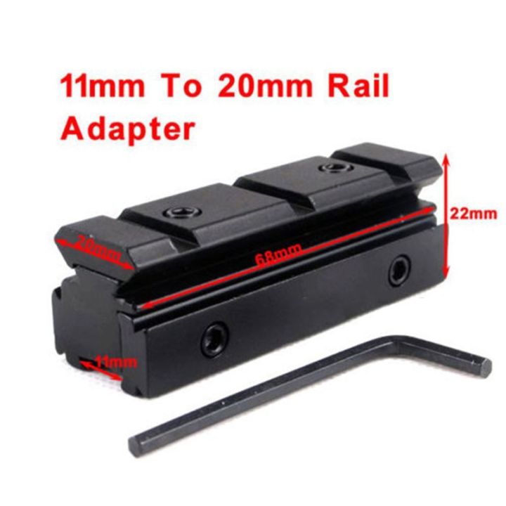 Tri-Rail Dovetail 11Mm To 20Mm Weaver Picatinny Rail Adapter Tactical ...