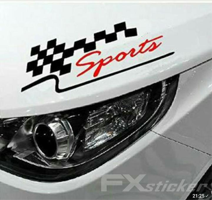 stiker termurah stiker mobil cutting sticker tulisan sport atas lampu ...