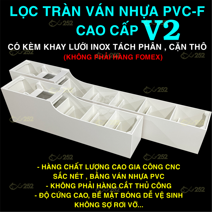 LỌC ĐẦU TÀU V2 NHỰA PVCF CAO CẤP KÈM LƯỚI INOX - V2 CHO BỂ CÁ | Lazada.vn