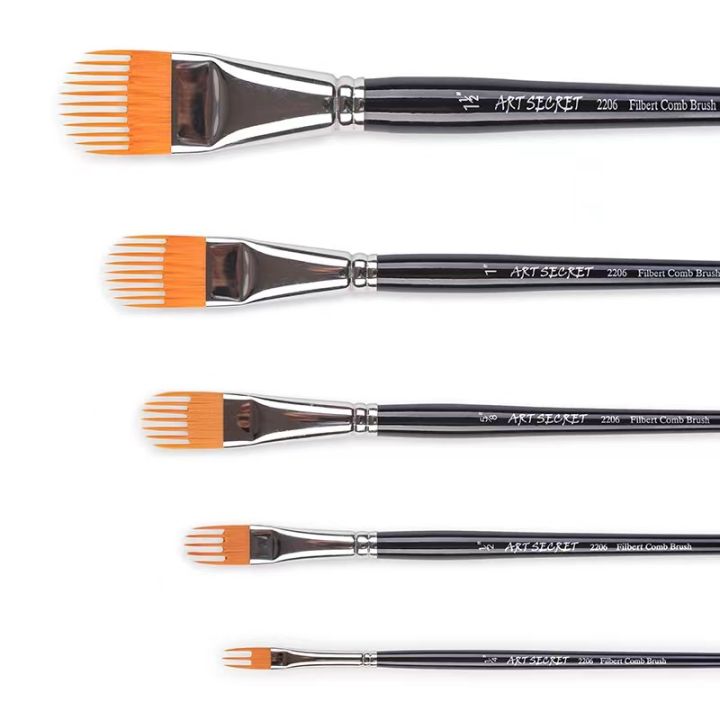 1/5PCS ArtSecret Filbert Combs Brush #2206 For Watercolor Acrylic ...