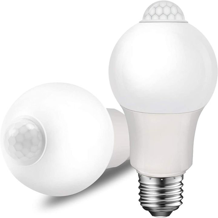 Motion Sensor Light Bulbs, 12W E27 Motion Activated Dusk to Dawn ...