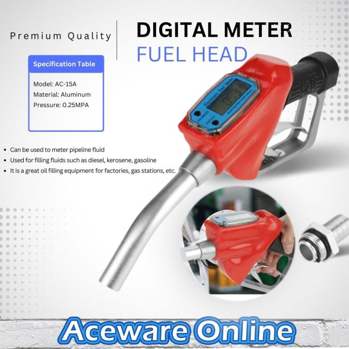 Digital Meter Fuel Nozzle Auto Shut Off Diesel Kerosene Biodiesel Fuel ...
