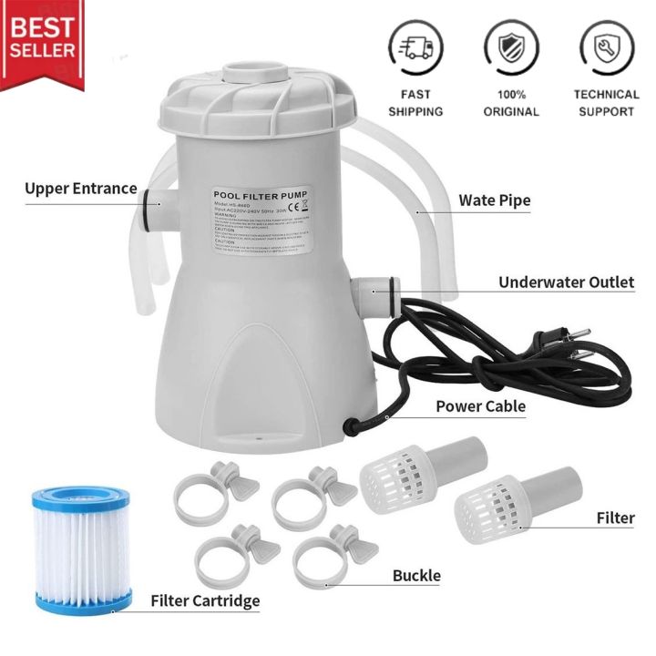 AQUAPRO Pool Filter Pump 1000 gph for Bestway and Intex pools | Lazada PH