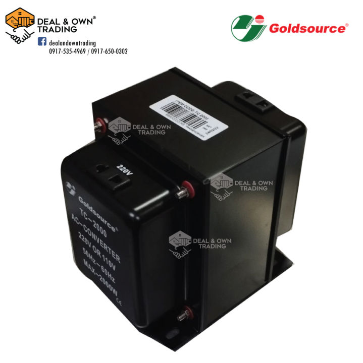 Goldsource TC-2000 Step Up Step Down Transformer 2000 Watts | Lazada PH