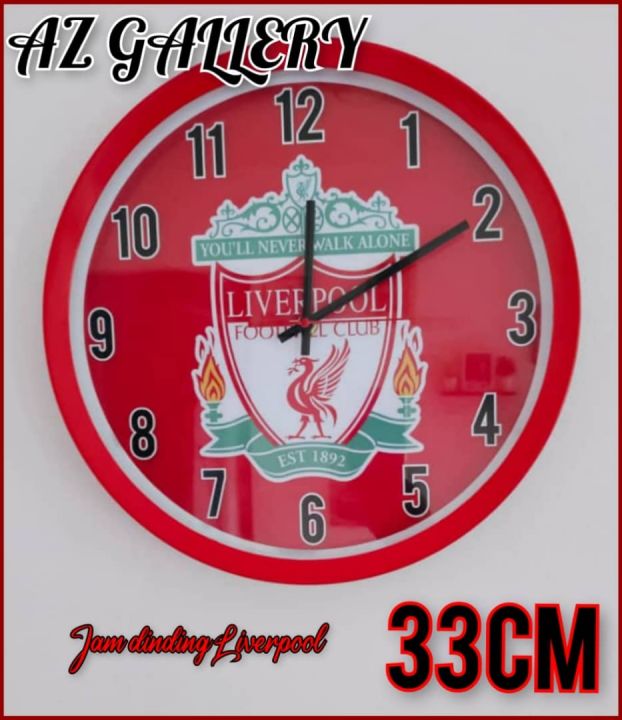 Jam Dinding Liverpool/Liverpool Wall Clock 33cm | Lazada
