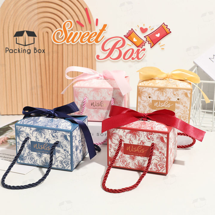 Kotak Telur Wedding Floral Handle Goodies Box Kotak Doorgift Kahwin ...