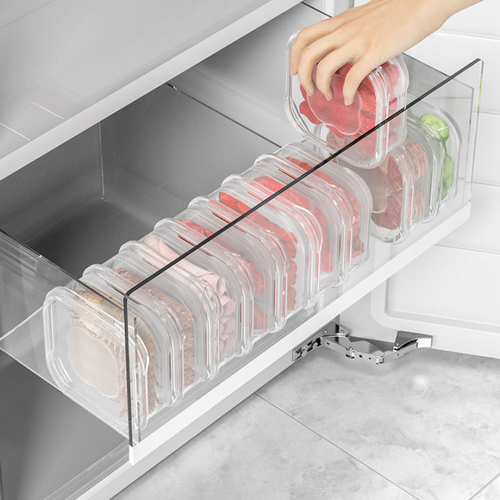 Refrigerator frozen meat compartment box, frozen storage box, food ...
