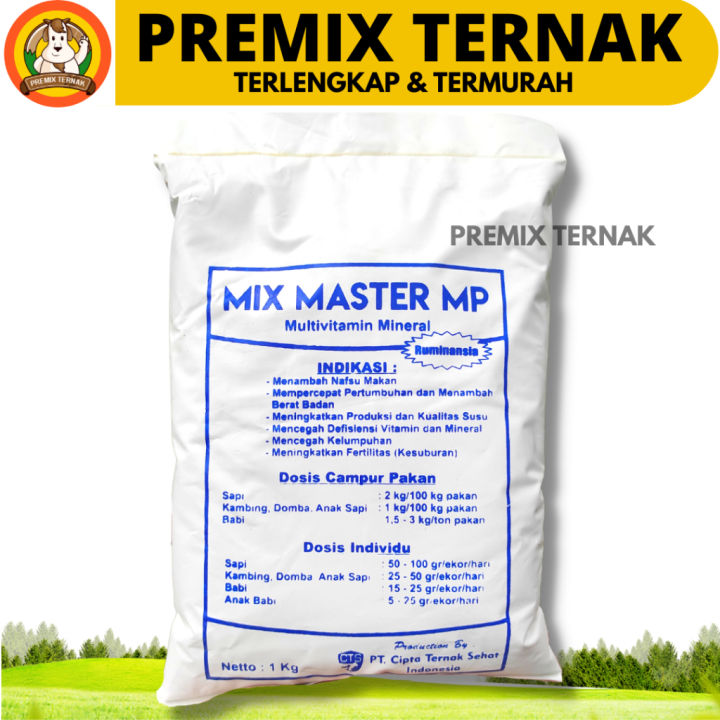 MIX MASTER MP 1 KG - Premix Mineral Multivitamin Sapi Kambing Domba ...