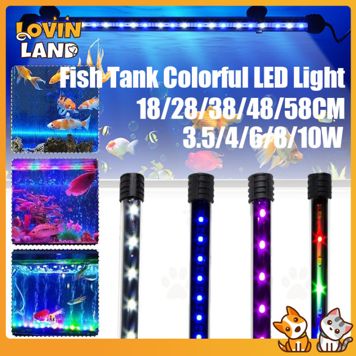 Lovinland Submersible Aquarium Light Fish Tank Light Full Waterproof ...