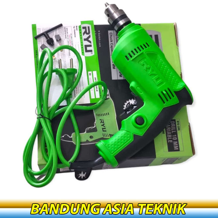 BOR CORDLESS Ryu Mesin Bor Tangan Listrik 10mm RDR10-3RE - Ryu Mesin ...
