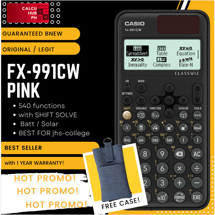 ♧CASIO CLASSWIZ FX991CW SCIENTIFIC CALCULATOR FREE CALCULATOR CASE☂ ...