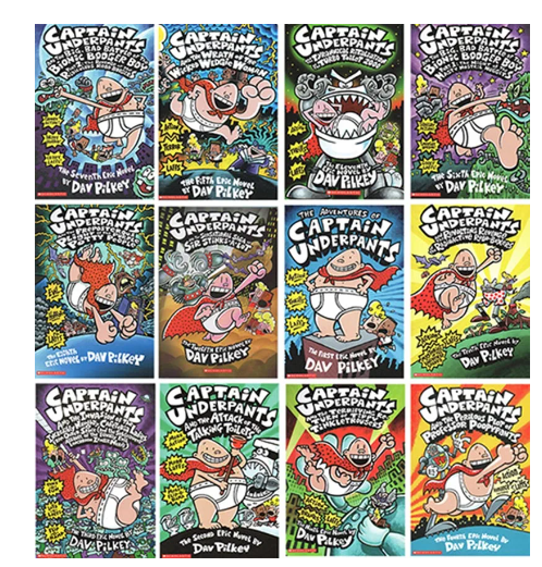 Children‘’s Comic Funny And Learnable Captain Underpants 12 Books For A ...