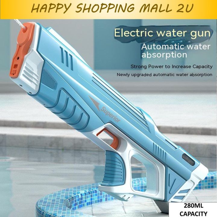 Automatic Electric Water Gun Toys Battery Powered Motorized Continuous ...