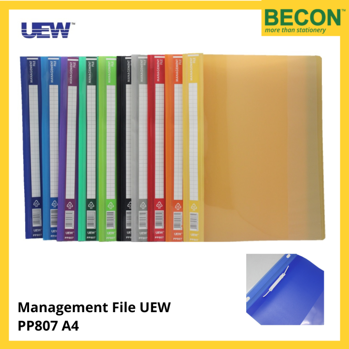 Management File UEW PP807 A4 Asst Colour | Lazada