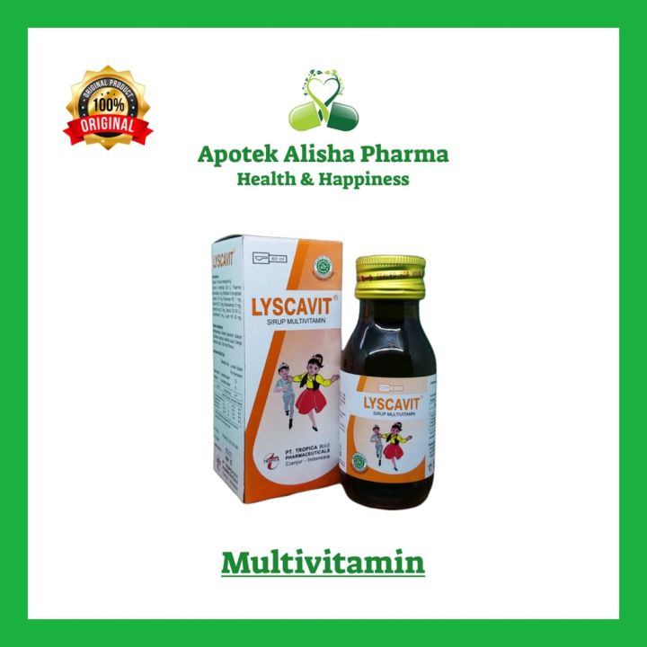 Lyscavit Sirup 60ml - Liscavit Syrup Multivitamin Tumbuh Kembang ...