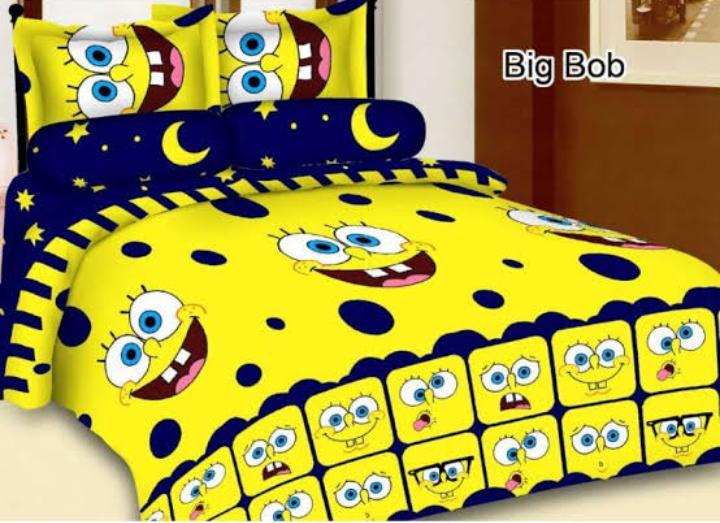 Seprei Motif Karakter Spongebob Kartun Sponge Bob, Seprai 180x200 ...